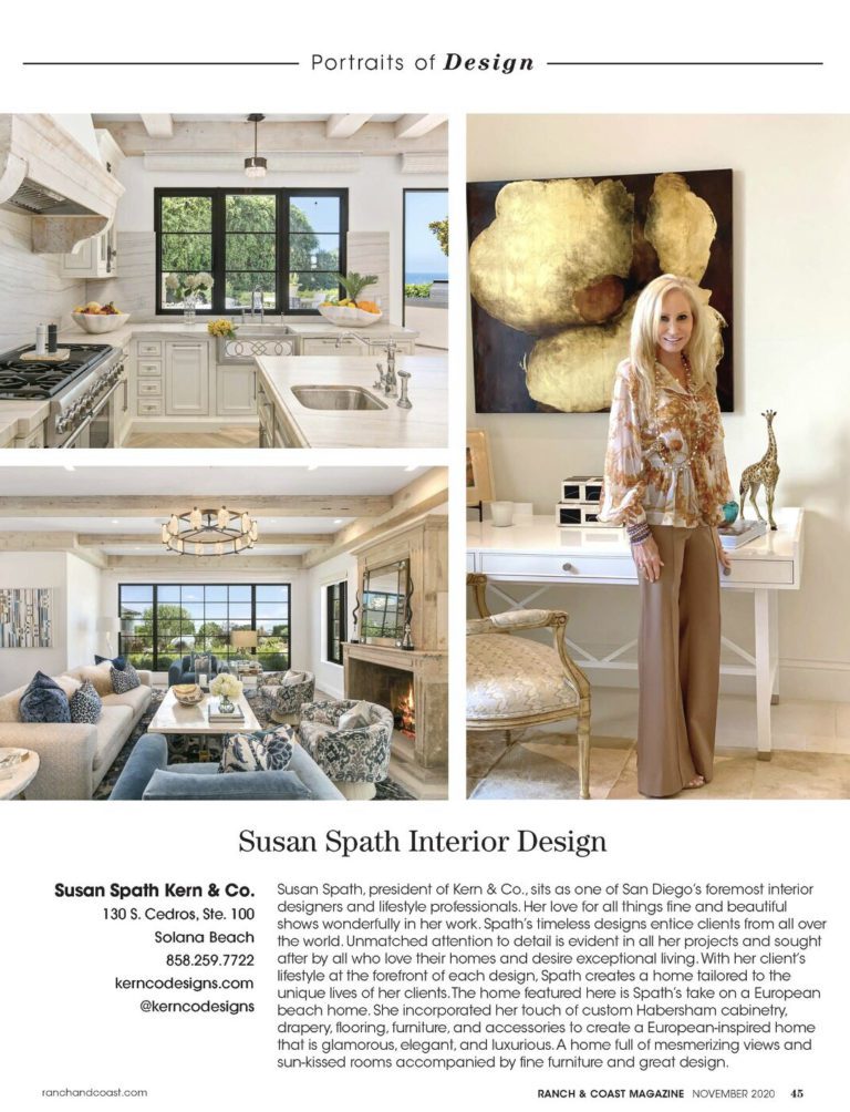 Susan Spath Featured as San Diego Interior Design Expert – Kern & Co.